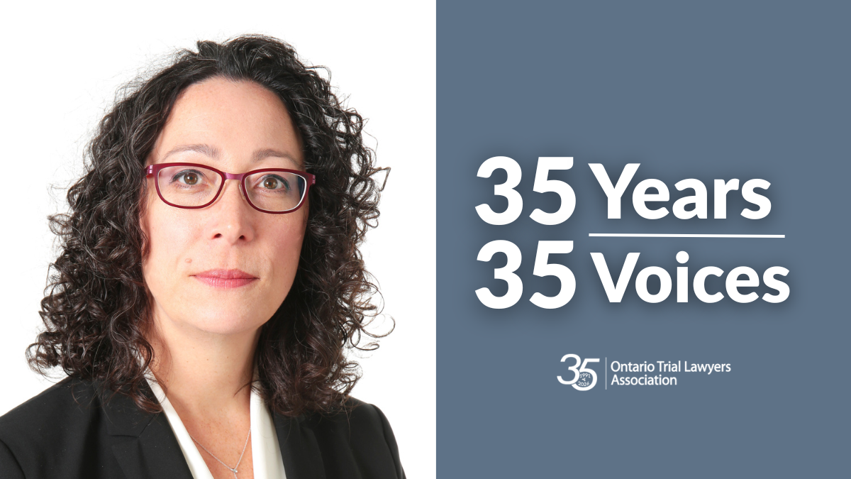 35 Years, 35 Voices: Meet Mary-Anne Strong, OTLA President – Ontario ...